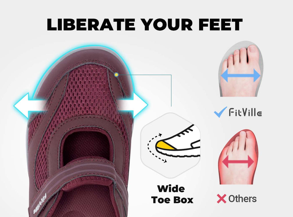 Fitville Womens Flexiwalk Mary Jane Sandals V1 Arch Support Fitvilleuk